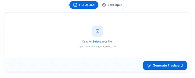Creatore di Flashcard AI Gratuito: Note in Schede di Studio | Phrasly