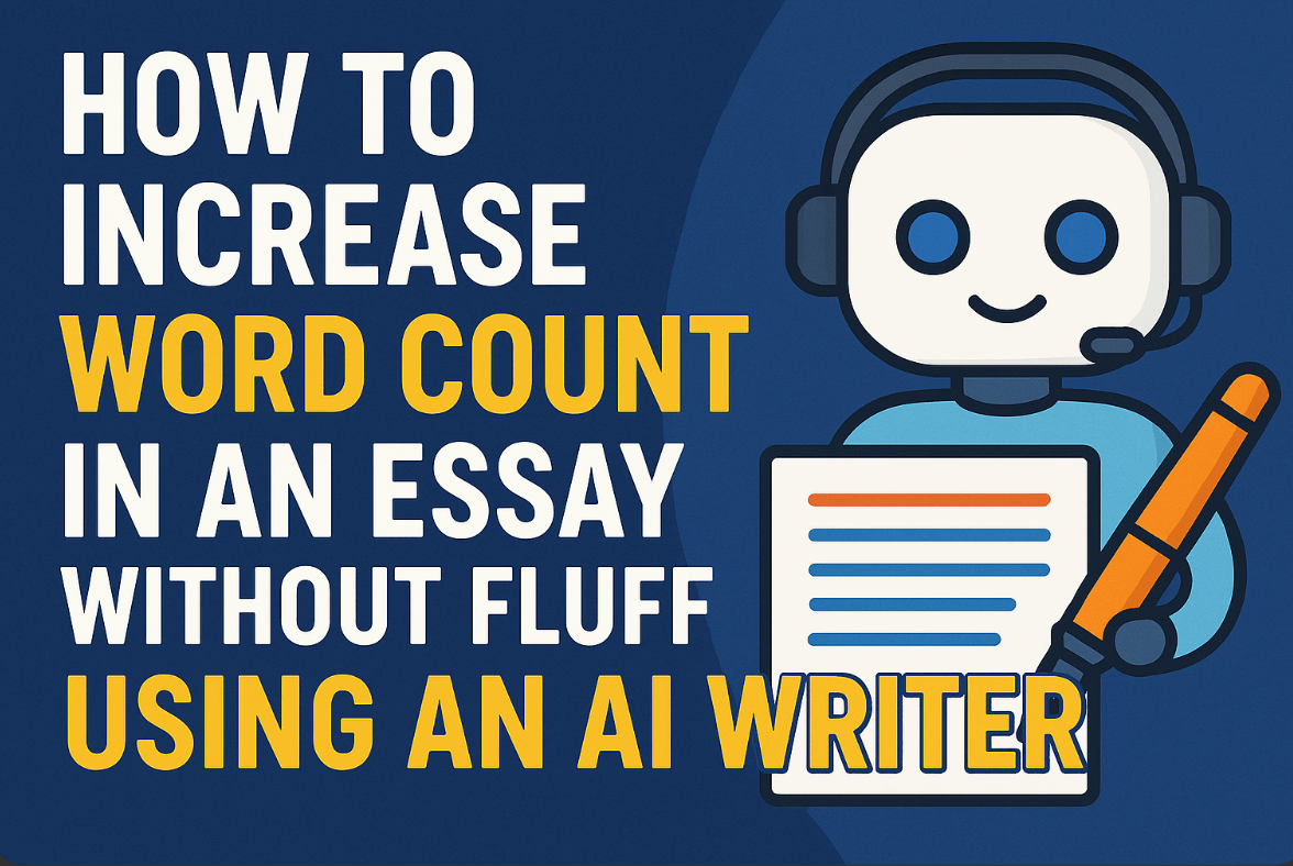 How to Increase Word Count in an Essay Without Fluff Using an AI Writer