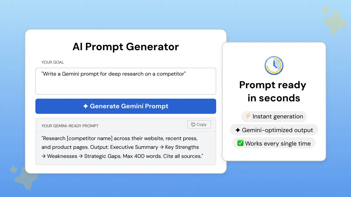Best Prompts for Gemini AI (2026 Guide)
